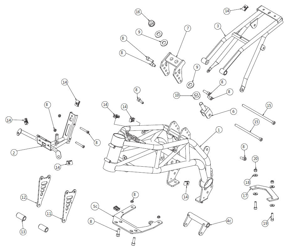 Frame - 190 4s EVO – Ohvale USA