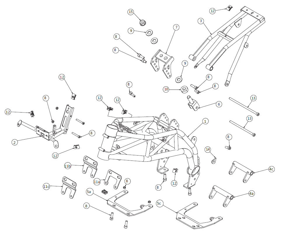 Frame - 110 A, 110 4S and 160 4S – Ohvale USA