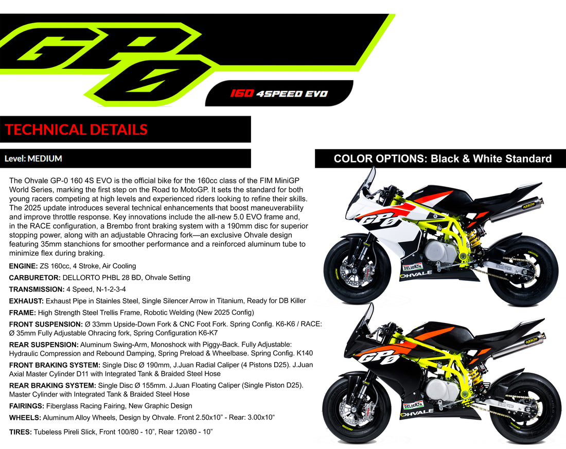 GP-0 160 4-SPEED EVO – Ohvale USA