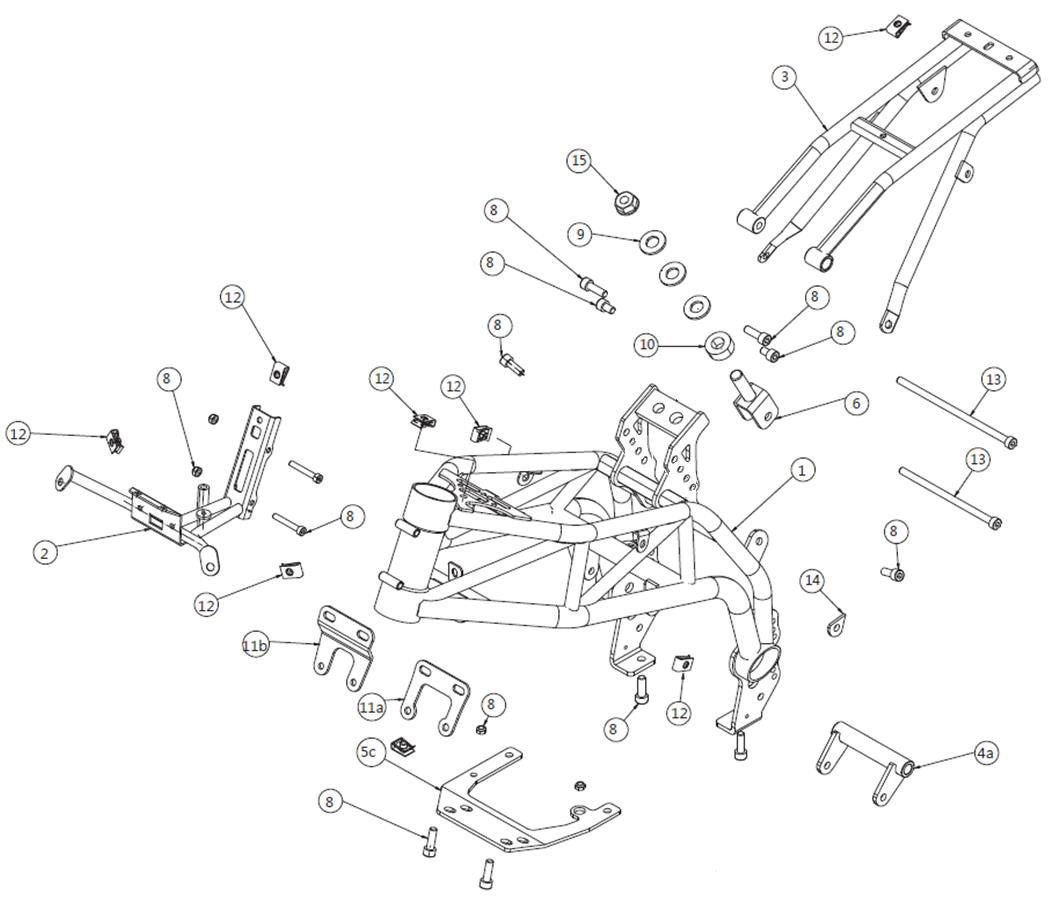 Engine front support mod. 160 4s EVO – Ohvale USA